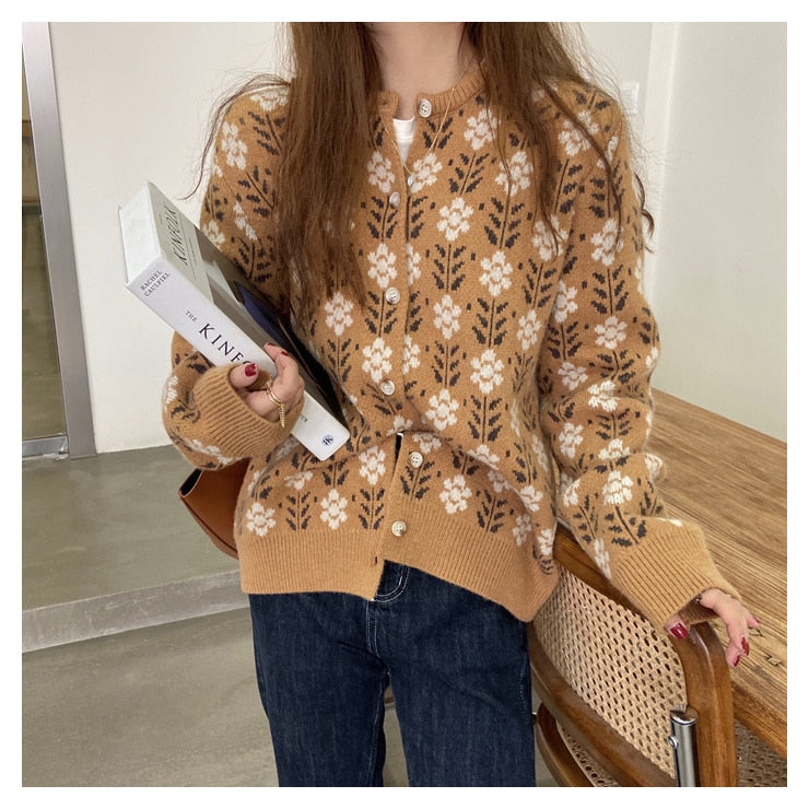 Cottagecore Style Knitted Sweater – Toadds