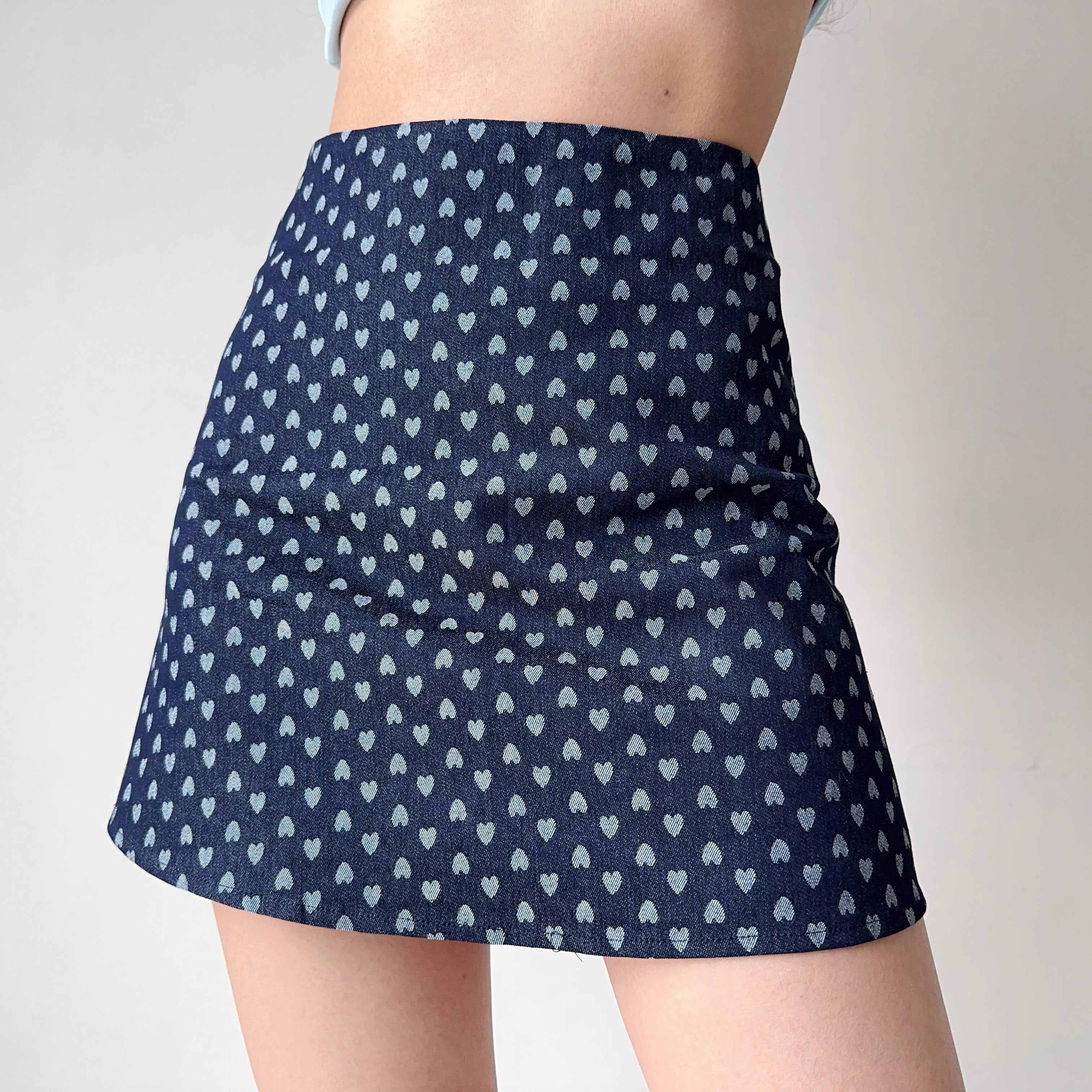 Solana Polka Heart Skirt ~ HANDMADE – Toadds