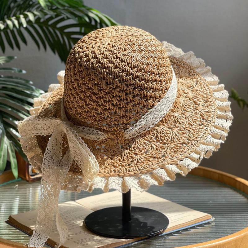 Cottagecore Foldable Straw Sunshade Hat – Toadds