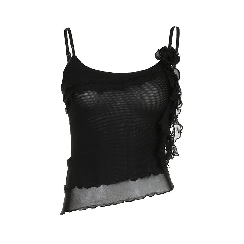 Double-layer Mesh Crop Top – Toadds