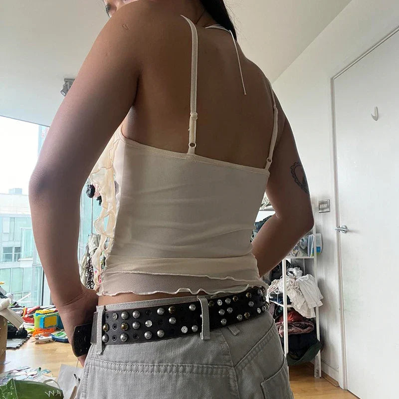 Double-layer Mesh Crop Top – Toadds